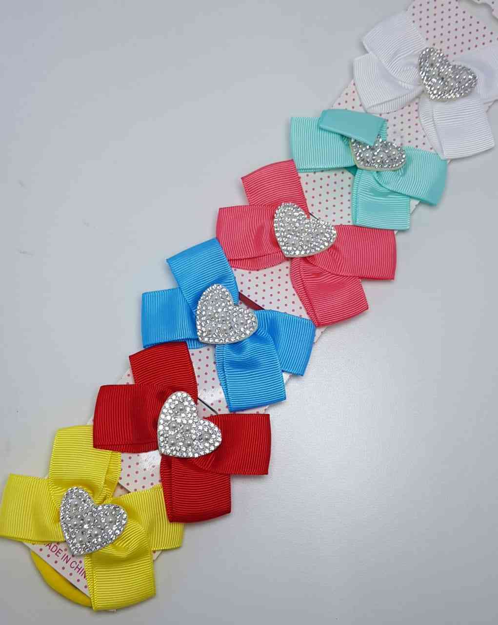 COD-JYM-1061-colitas con moño y corazon con perlas tira x 6 ...